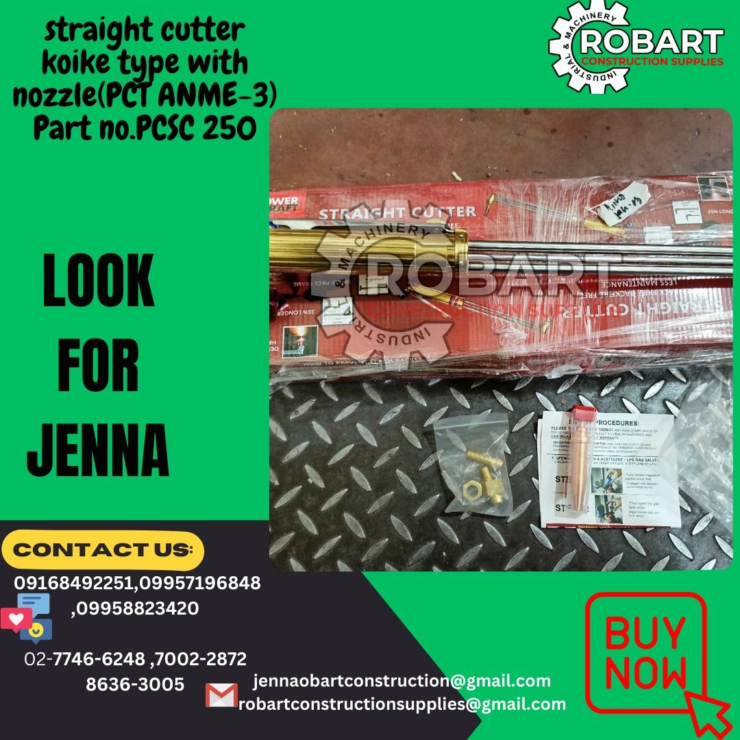 straight cutter koike type with nozzle(PCT ANME-3) Part no.PCSC 250 ...