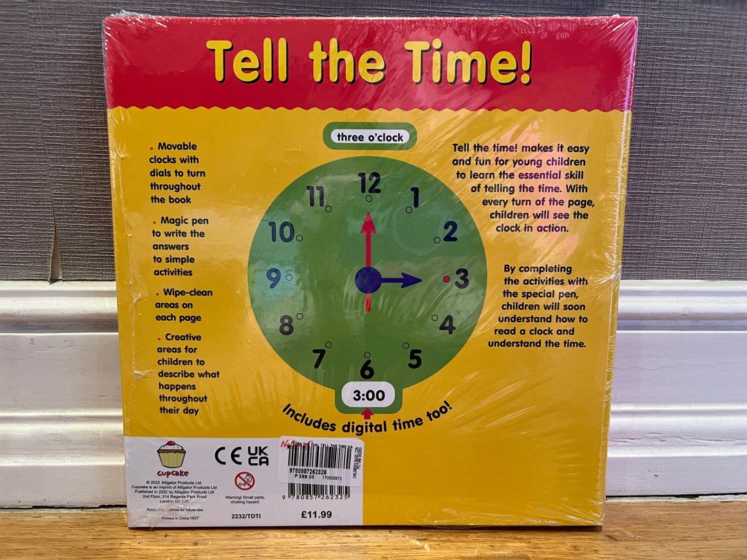 tell-the-time-clock-activity-book-everything-else-others-on-carousell