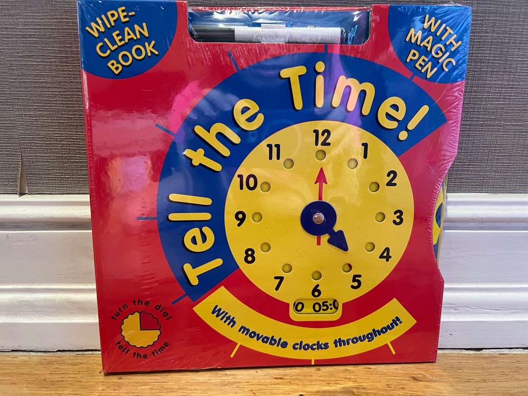 tell-the-time-clock-activity-book-everything-else-others-on-carousell