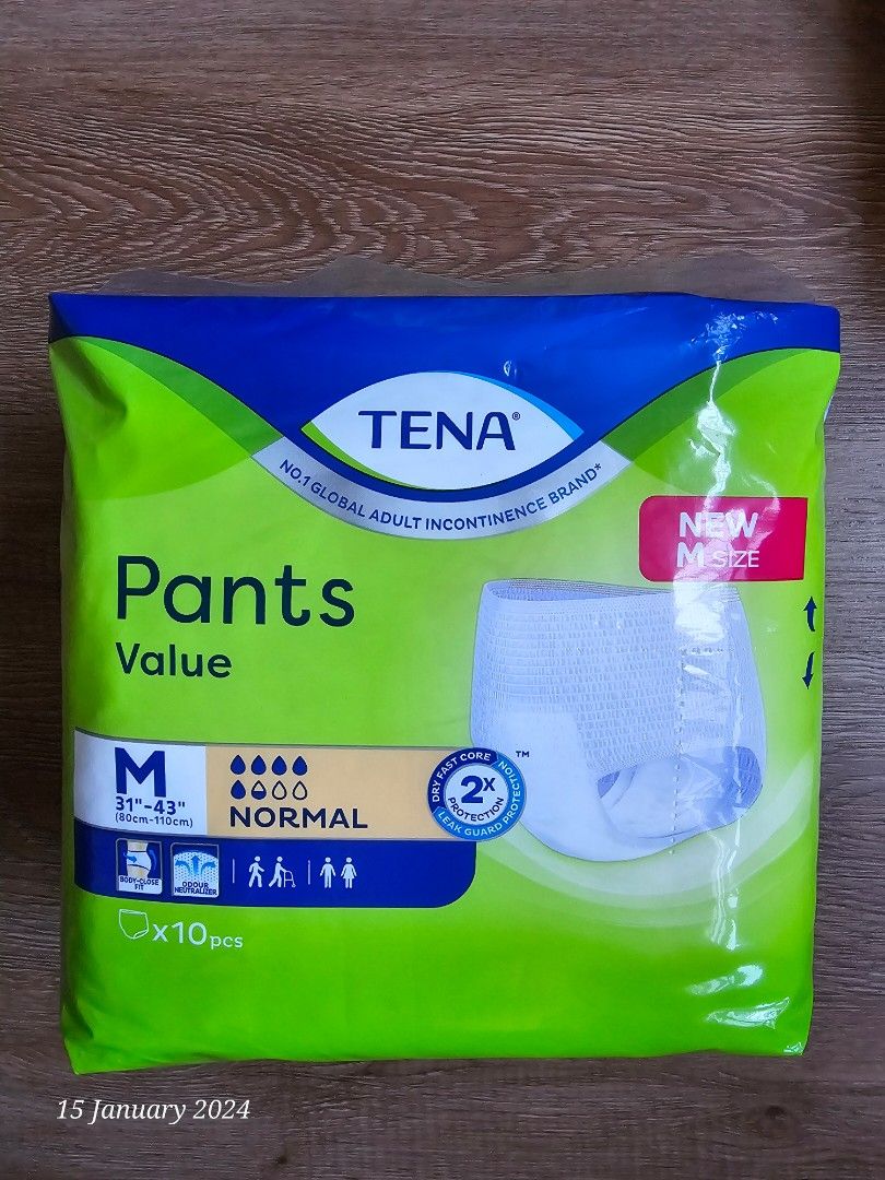 Tena Value Pants/Diapers (Size M only), Beauty & Personal Care, Sanitary Hygiene on Carousell