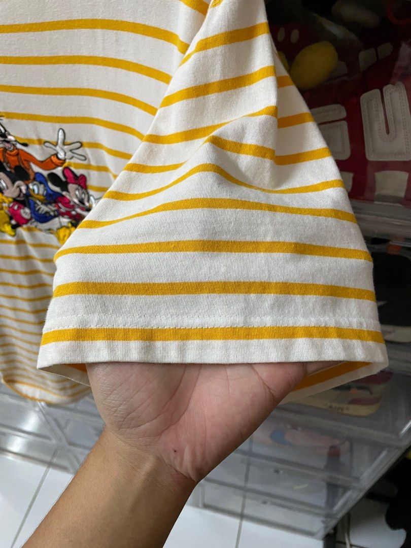 The Disney Catalog Mickey Mouse And Friends Stripe Shirt, Men's Fashion, Tops & Sets, Tshirts ...