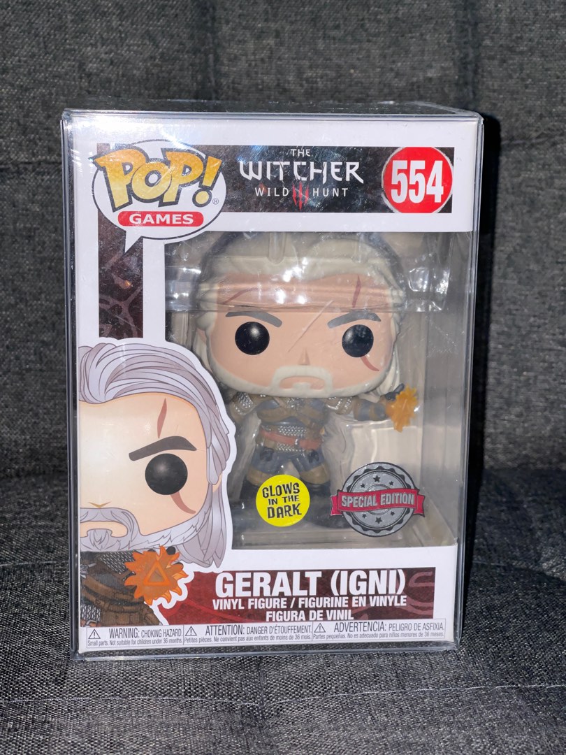 The Witcher Wild Hunt Geralt (IGNI) Funko pop, Hobbies & Toys, Toys & Games on Carousell