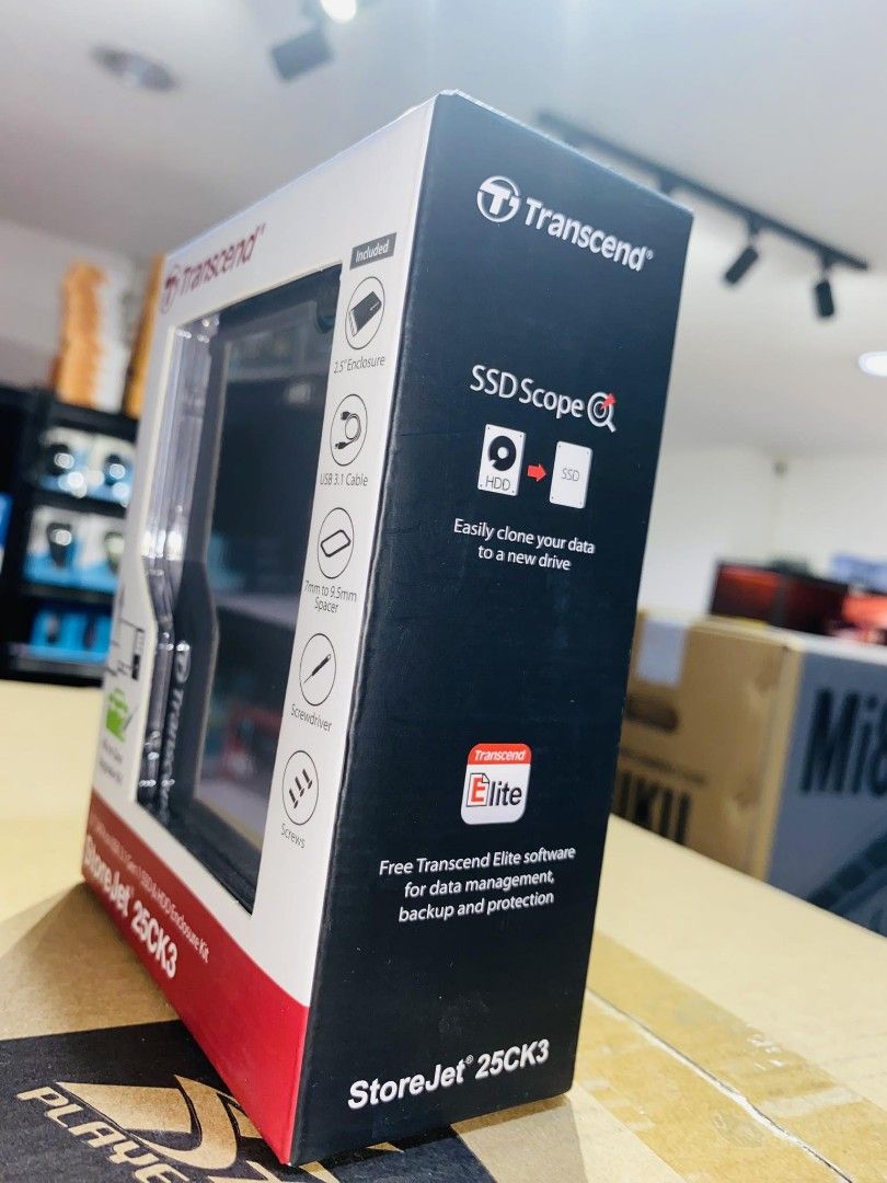 Transcend 2.5" SATA HDD & SSD Enclosure Kit USB 3.1 Gen 1 25CK3 StoreJet TS0GSJ25CK3, Computers ...