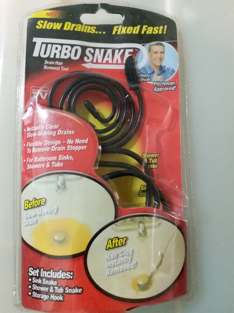 Turbo Snake Cleaner Sink for $10, 傢俬＆家居, 家居清潔及護理用品, 清潔工具 - Carousell