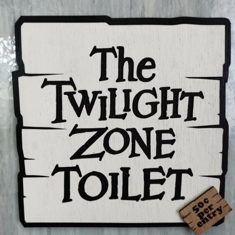 Twilight Zone Toilet, Furniture & Home Living, Home Decor, Wall Decor on Carousell