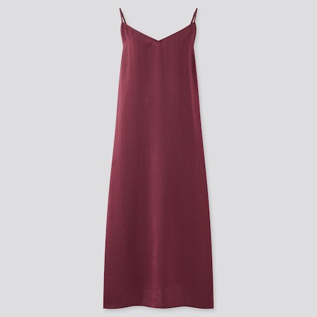 UNIQLO satin cami dress, Women's Fashion, Dresses & Sets, Dresses on ...