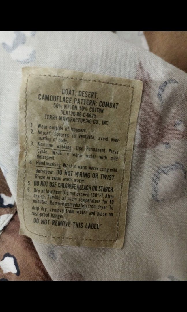 US Army/Military/USGI Choco Chip camo BDU jacket, Men's Fashion, Coats ...