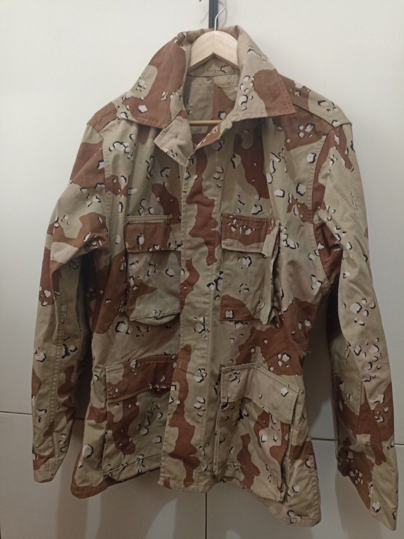 US Army/Military/USGI Choco Chip camo BDU jacket, Men's Fashion, Coats ...