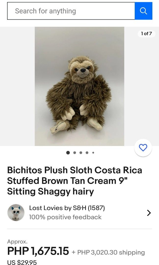 VERY BEAUTIFUL REALISTIC BICHITOS COSTA RICA BROWN TAN CREAM SHAGGY ...