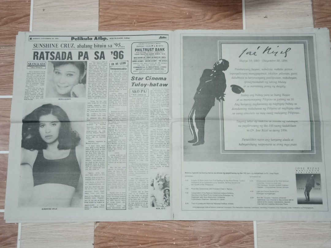 VINTAGE 1995 TAGALOG TABLOID BALITA, Hobbies & Toys, Memorabilia ...