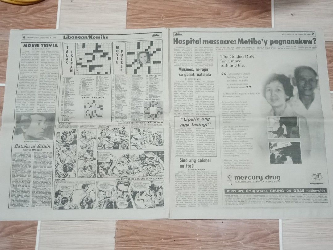 VINTAGE 1995 TAGALOG TABLOID BALITA, Hobbies & Toys, Memorabilia ...