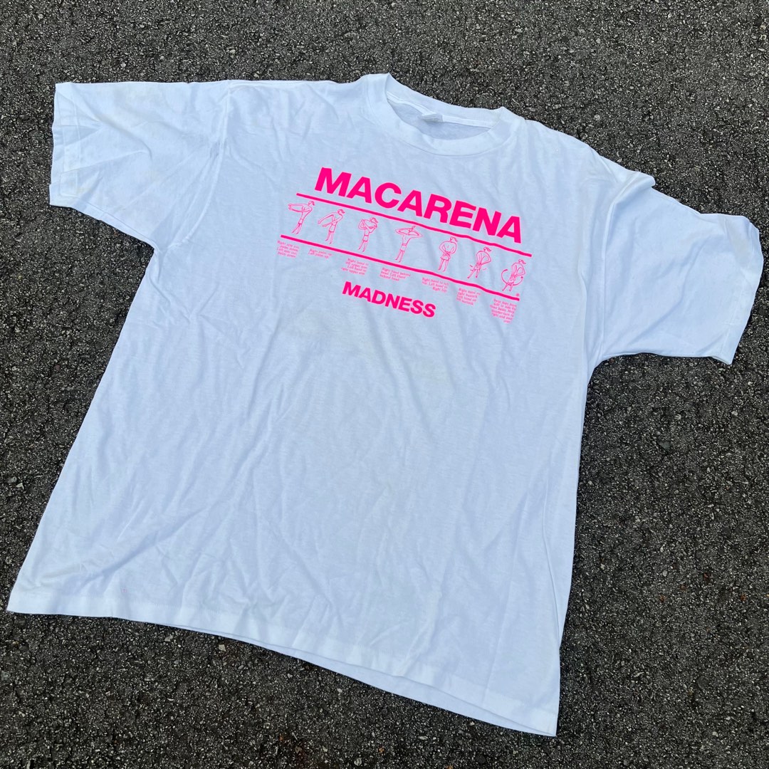 Vintage Macarena Madness Tee, Men's Fashion, Tops & Sets, Tshirts ...