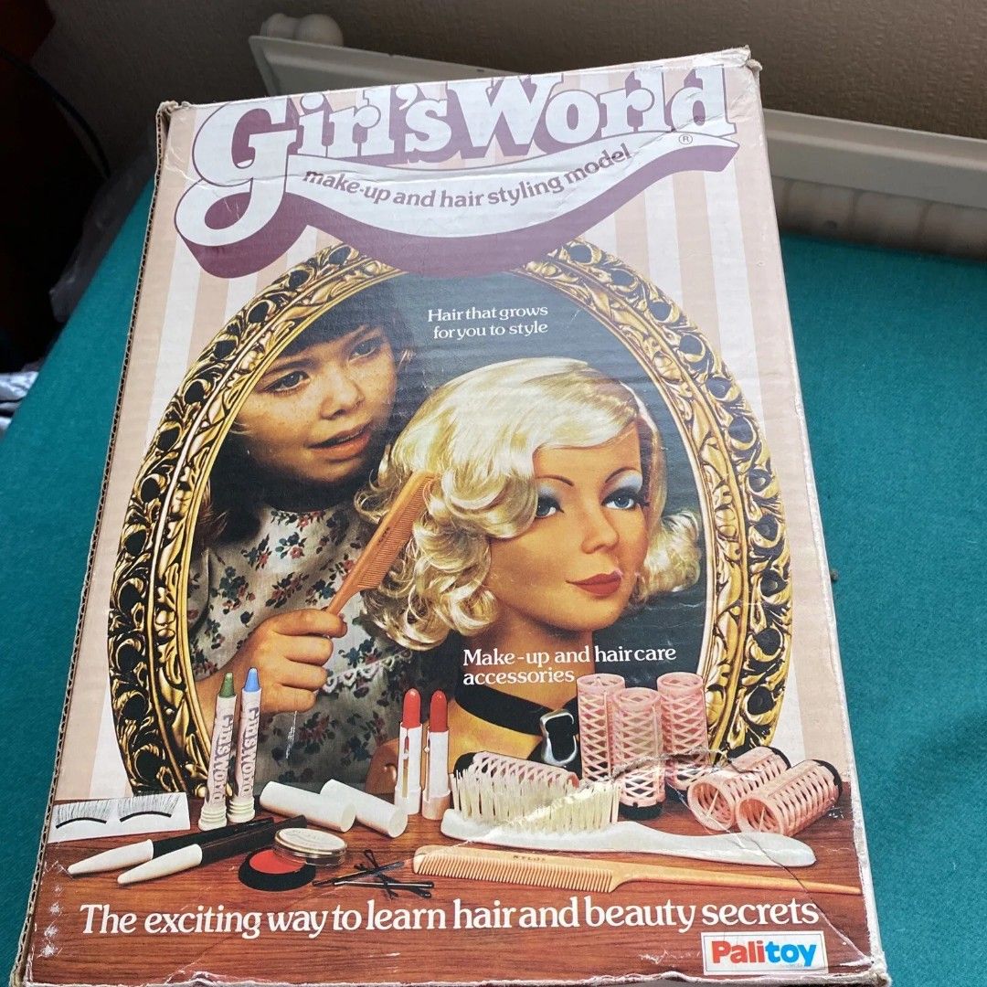 Vintage Palitoy 1970/80s Girl's World Styling Head ( growing hair still ...
