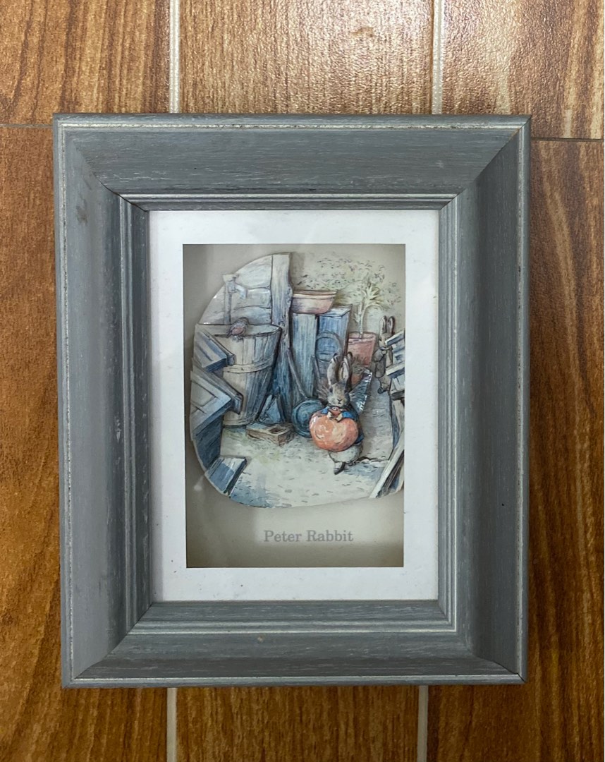 Vintage Peter Rabbit Decoupage Art Frame / Paper Art, Furniture & Home ...