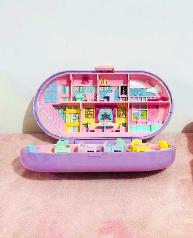 Vintage POLLY POCKET PURPLE CLASSROOM COMPACT CASE, Hobbies & Toys ...