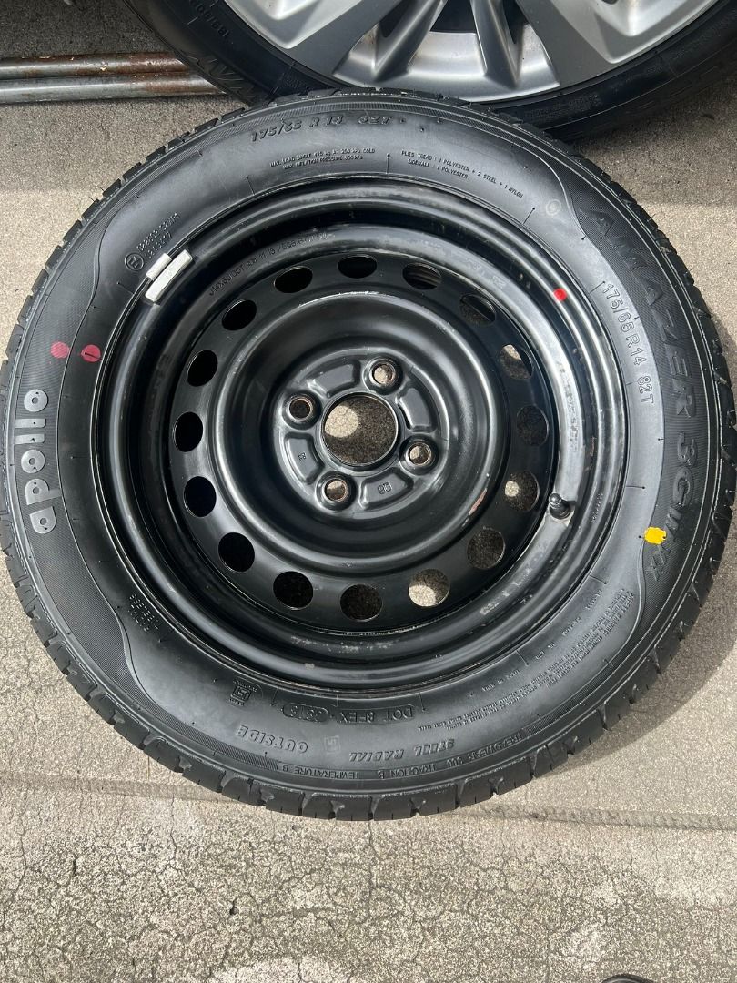 Vios Spare Tire, Car Parts & Accessories, Mags and Tires on Carousell
