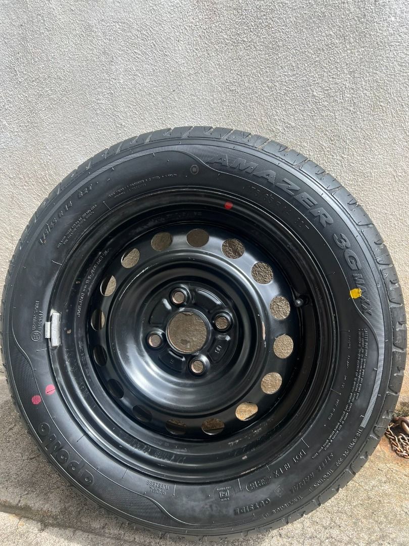 Vios Spare Tire, Car Parts & Accessories, Mags and Tires on Carousell