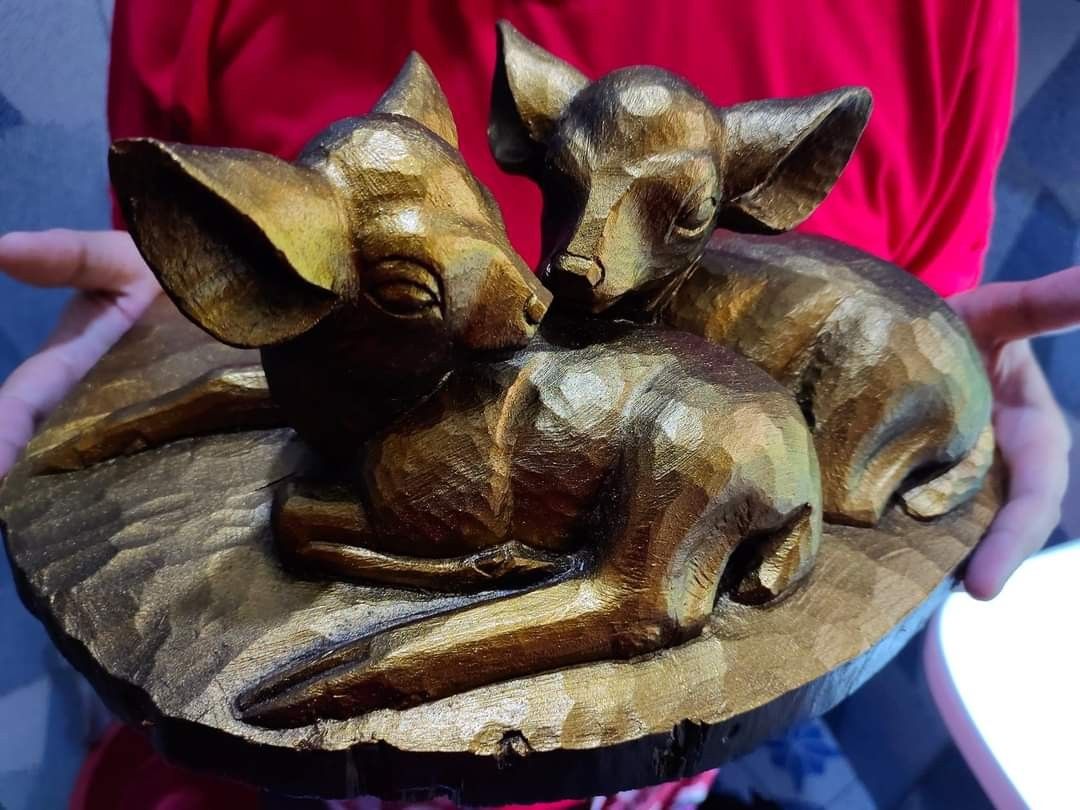 Wooden Deer with markings, Hobbies & Toys, Memorabilia & Collectibles ...