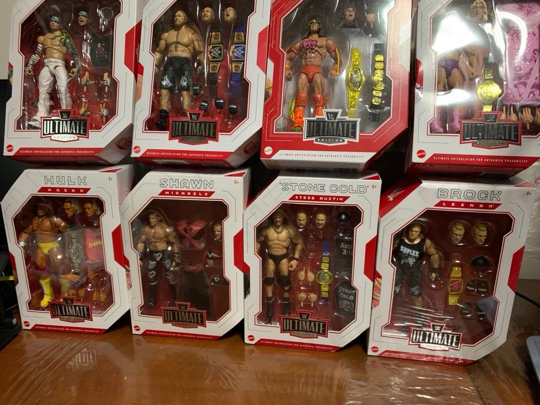 WWE Mattel Ultimate Edition The Rock Stone Cold Steve Austin Eddie Guerrero Brock Lesnar Ric ...