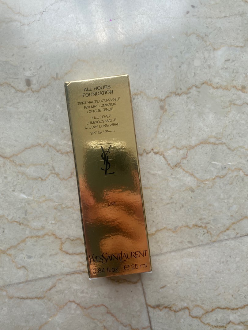 YSL All Hours Foundation in LW4, Beauty & Personal Care, Face, Makeup on Carousell