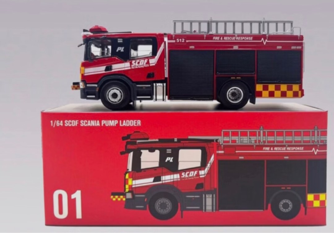 1/64 SCDF SCANIA PUMP LADDER, Hobbies & Toys, Memorabilia ...