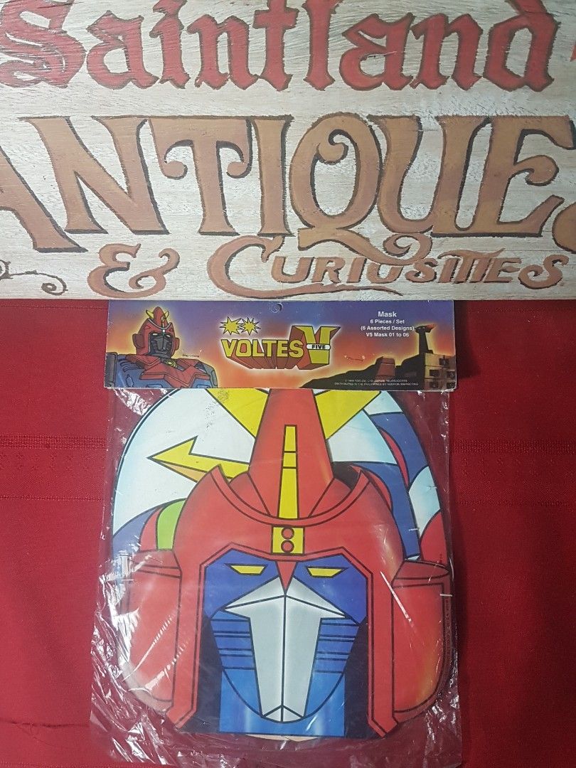 1999 VOLTES V MASK Set of 6 pcs Vintage Toy Licensed TOIE, Hobbies ...