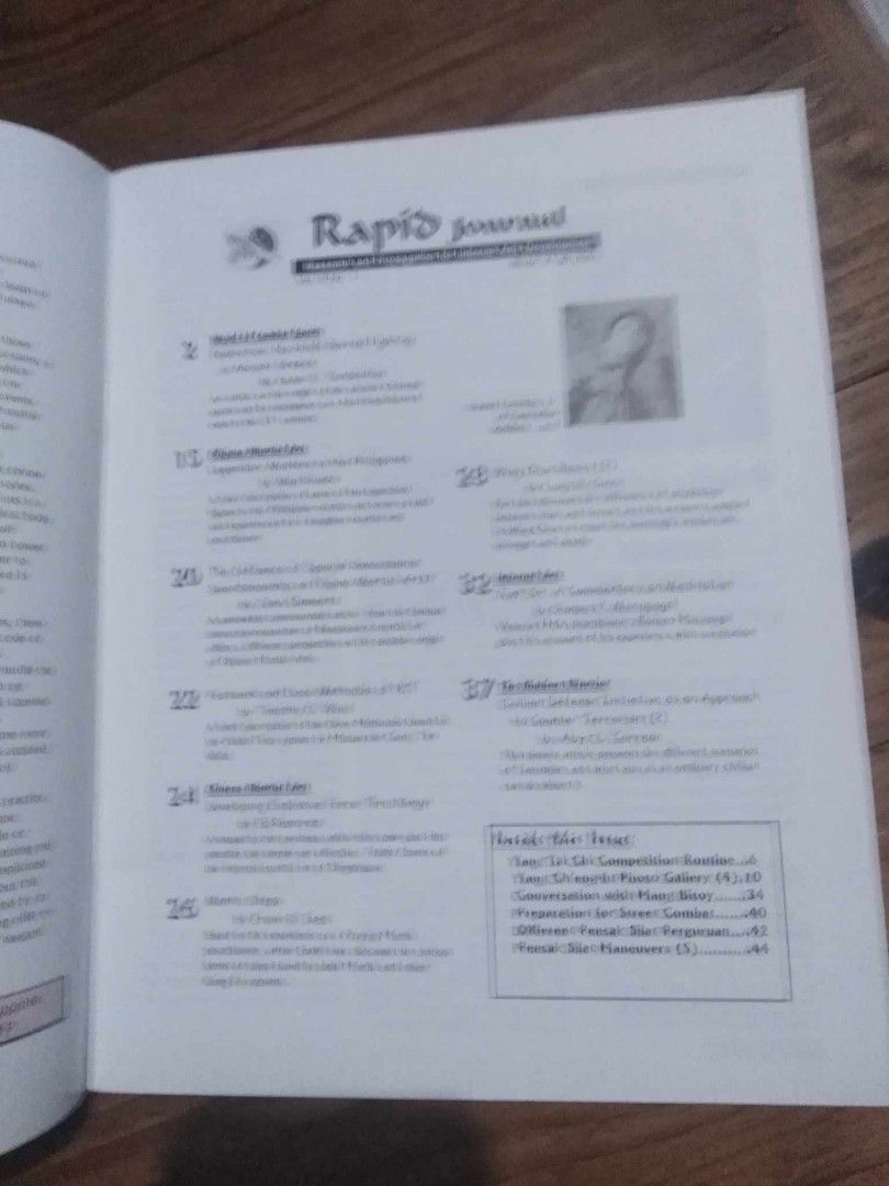 2003 rapid journal martial arts magazine Daniel mumbakki foronda jr cover, Hobbies & Toys, Books ...