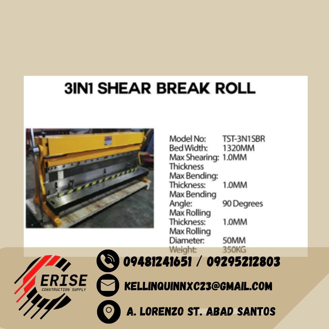 3IN1 Shear Break Roll, Commercial & Industrial, Construction Tools ...