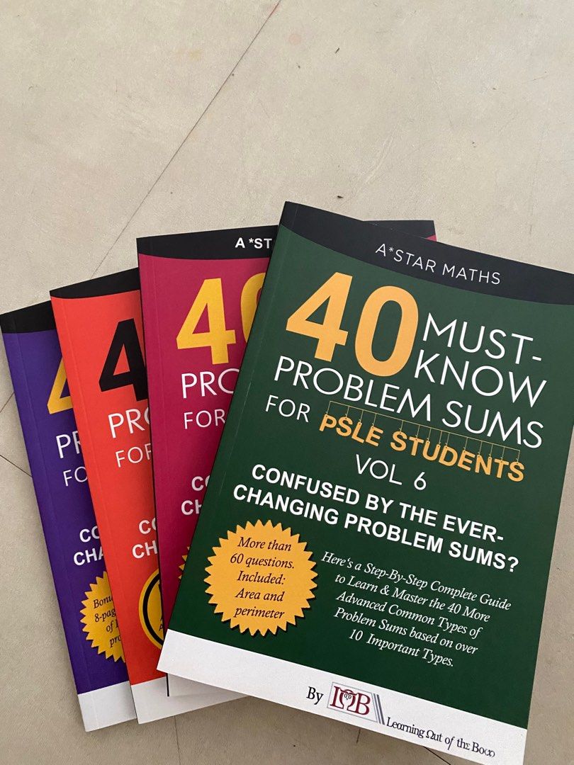 40 Must Know problem sums for psle students book, Hobbies & Toys, Books ...