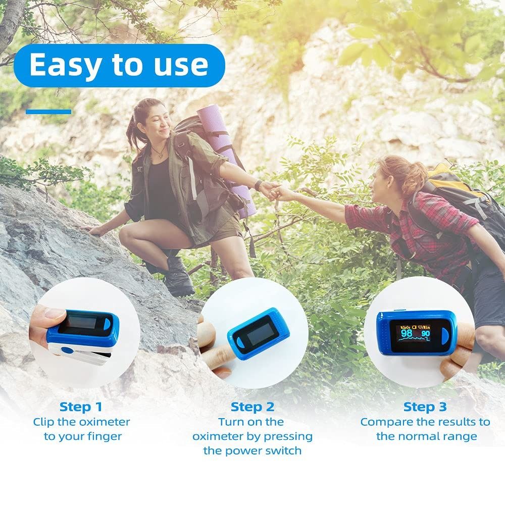 [5274] M70C Upgraded Pulse Oximeter, Certified Medical Device, SpO2 Blood Saturation Monitor ...