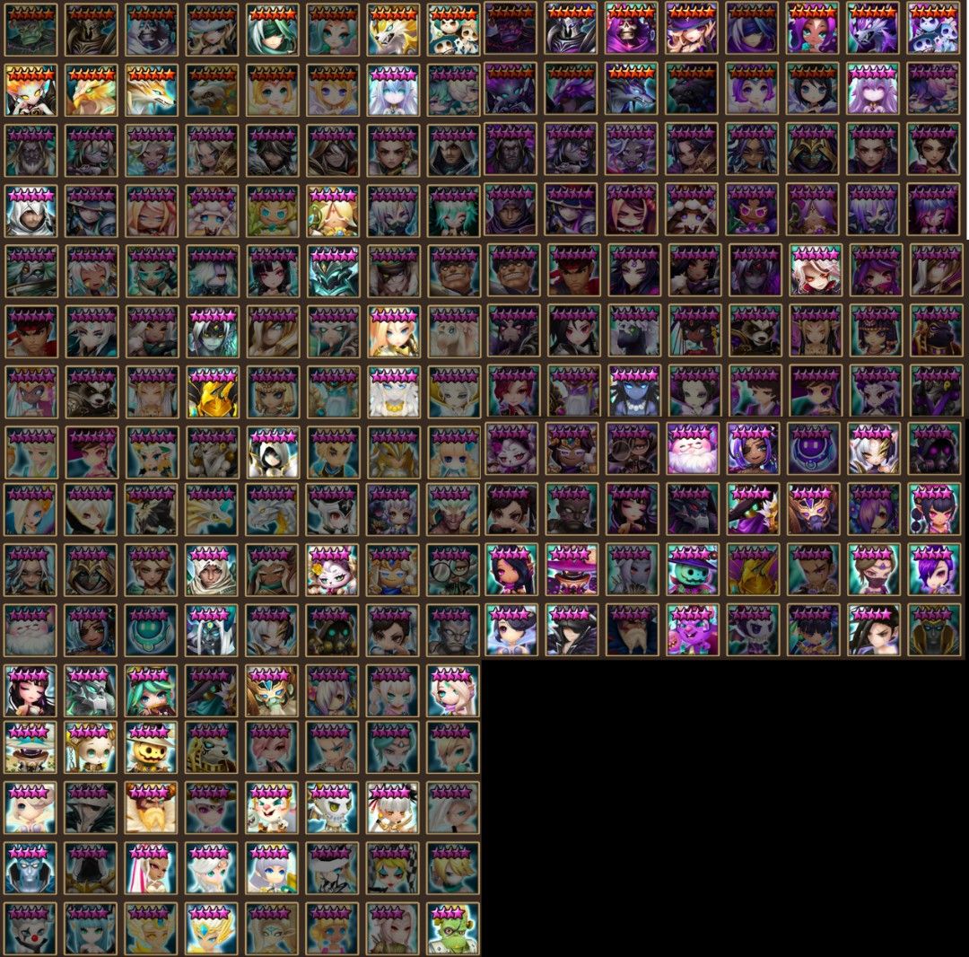 Summoners war 5ld5 wedjet,luci,pure vanilla,artamiel,craig, LD4 kinki ...