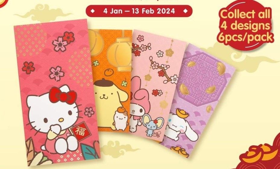 7 Eleven Sanrio 7 11 Ang Pow Red Packet 2024 (Update : stock available ...