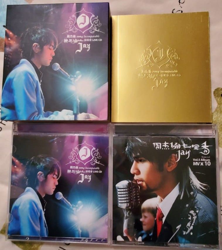 周杰倫 2004 Incomparable 無與倫比演唱會 LIVE CD+VCD 七里香, 興趣及遊戲, 音樂、樂器 & 配件, 音樂與媒體 - CD 及 DVD - Carousell