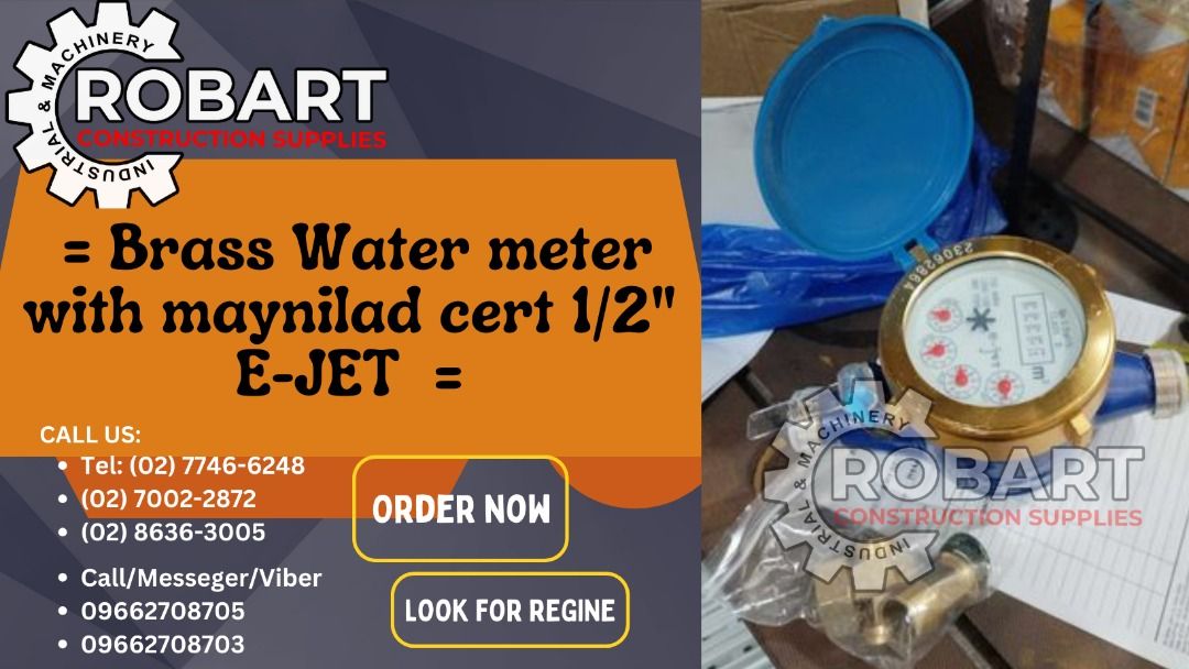 = Brass Water meter with maynilad cert 1/2" E-JET =, Commercial ...