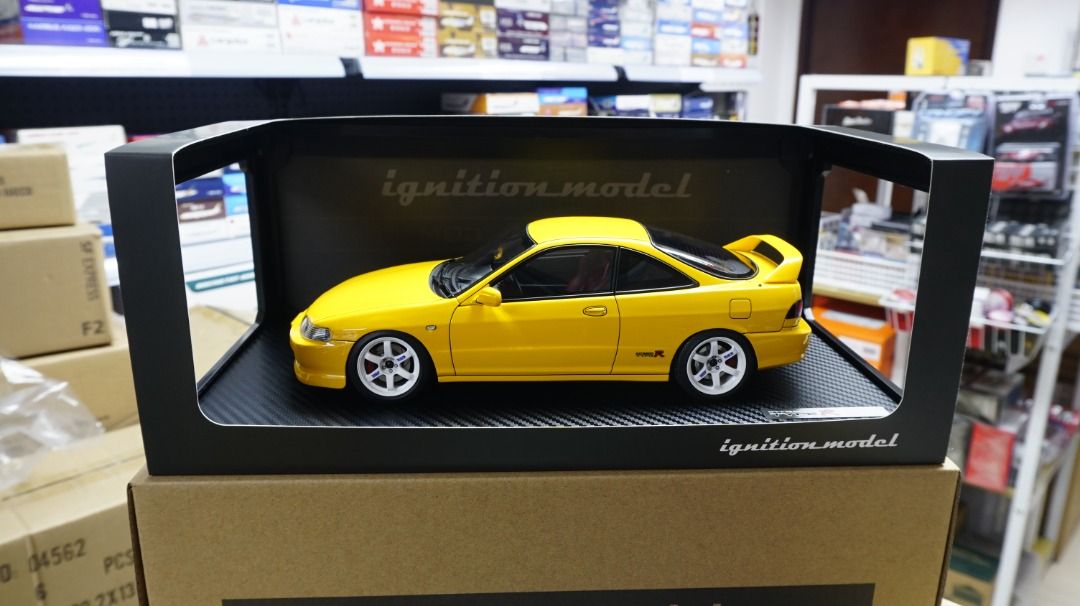 [現貨 Instock] Ignition Model 1/18 Honda INTEGRA (DC2) TYPE R Yellow, 興趣及遊戲, 玩具 & 遊戲類 - Carousell