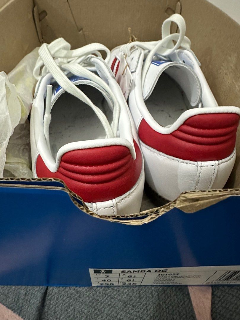 Adidas Samba Red, Men's Fashion, Footwear, Sneakers on Carousell