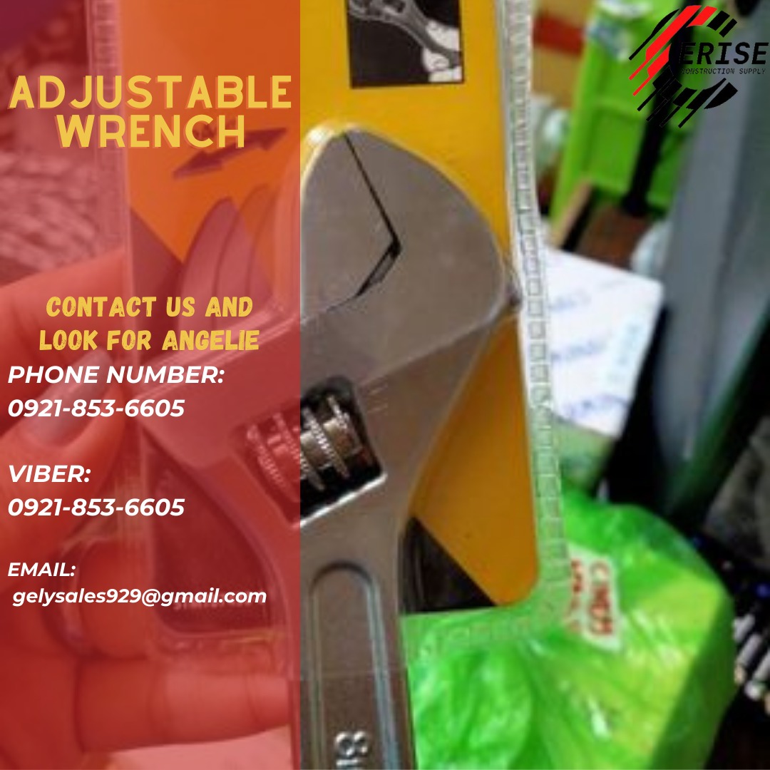 ADJUSTABLE WRENCH, Commercial & Industrial, Construction Tools ...