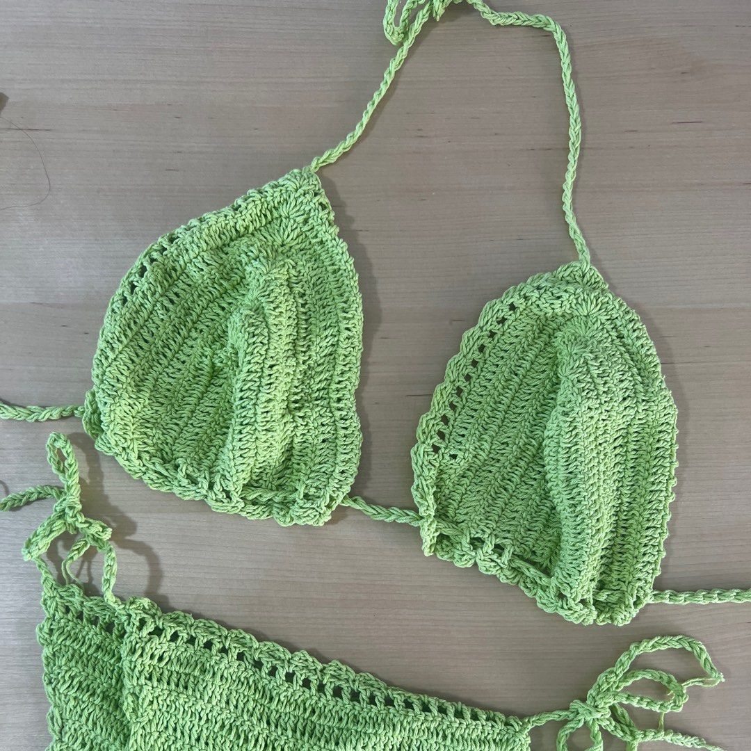 AKOIA SWIM Inspo Crochet Two Piece Swimsuit, Women's Fashion, Swimwear ...