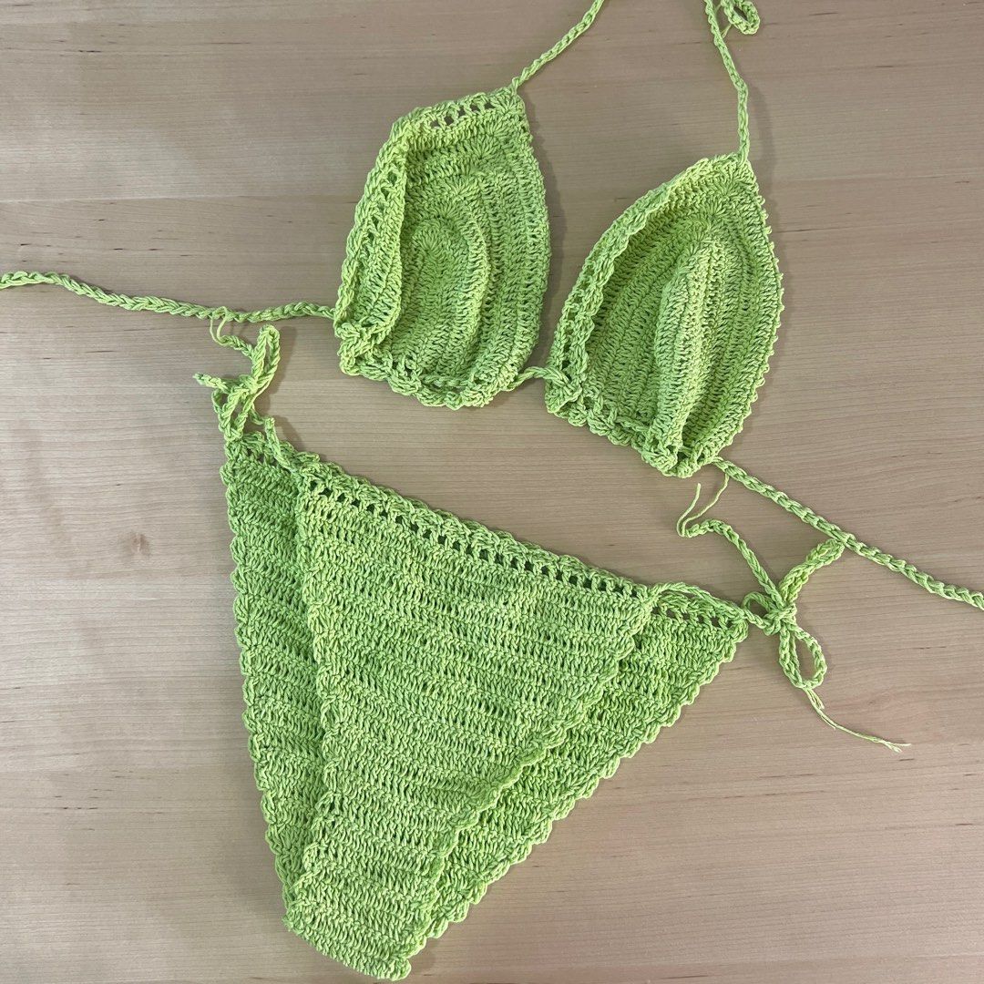 AKOIA SWIM Inspo Crochet Two Piece Swimsuit, Women's Fashion, Swimwear ...