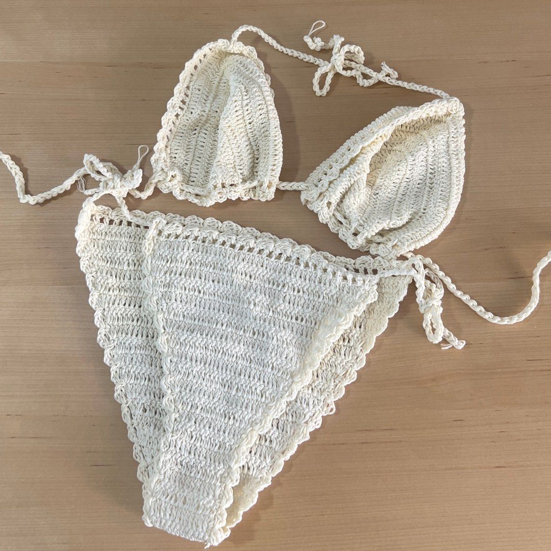 AKOIA SWIM Inspo Crochet Two Piece Swimsuit, Women's Fashion, Swimwear ...