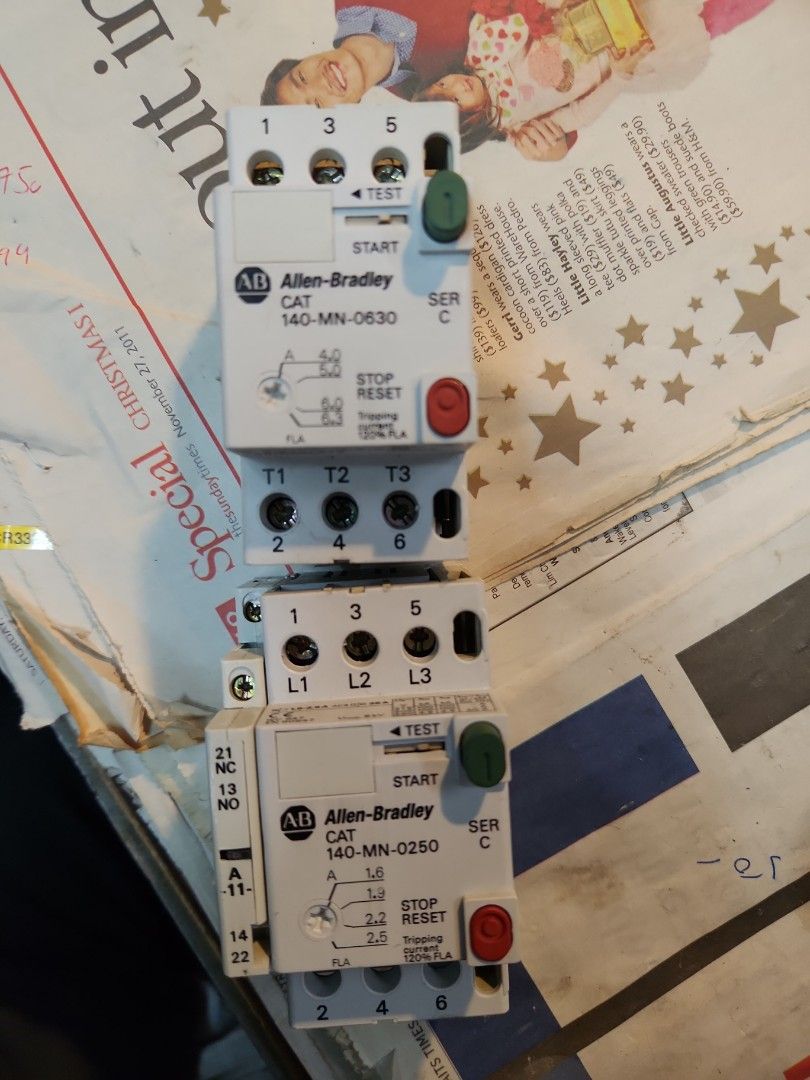 ALLEN BRADLEY MOTOR STARTER OVERLOAD RELAY, TV & Home Appliances ...