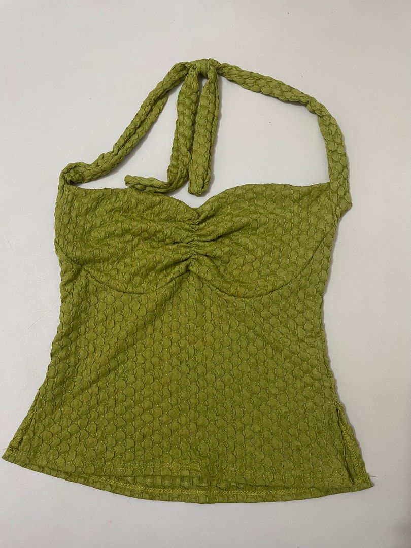 Apple Green Top, Women's Fashion, Tops, Sleeveless on Carousell