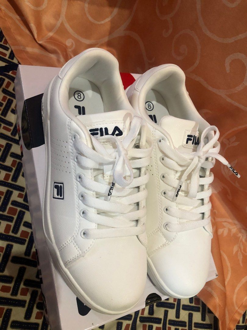 Authentic Fila White Shoes, Women's Fashion, Footwear, Sneakers on ...