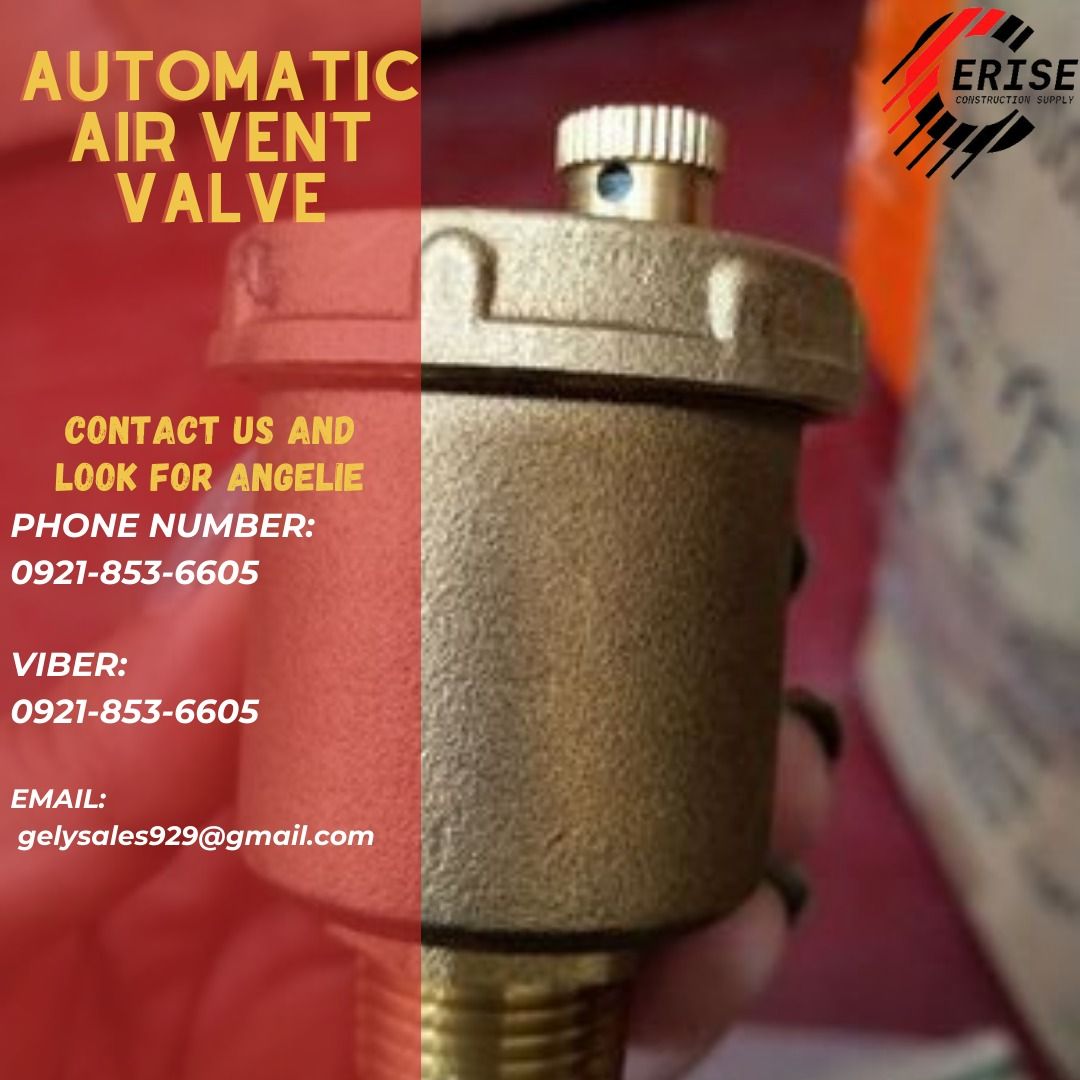 AUTOMATIC AIR VENT VALVE, Commercial & Industrial, Construction Tools & Equipment on Carousell