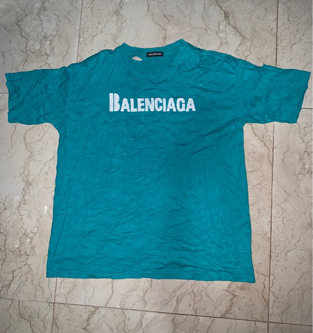 BALENCIAGA TATTERED TEE, Men's Fashion, Tops & Sets, Tshirts & Polo ...