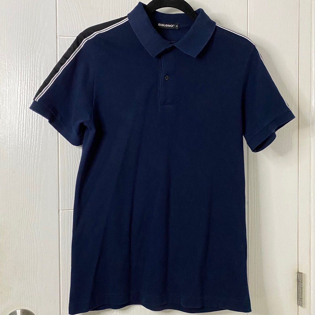Baleno Navy Blue Polo Shirt, Men's Fashion, Tops & Sets, Tshirts & Polo ...