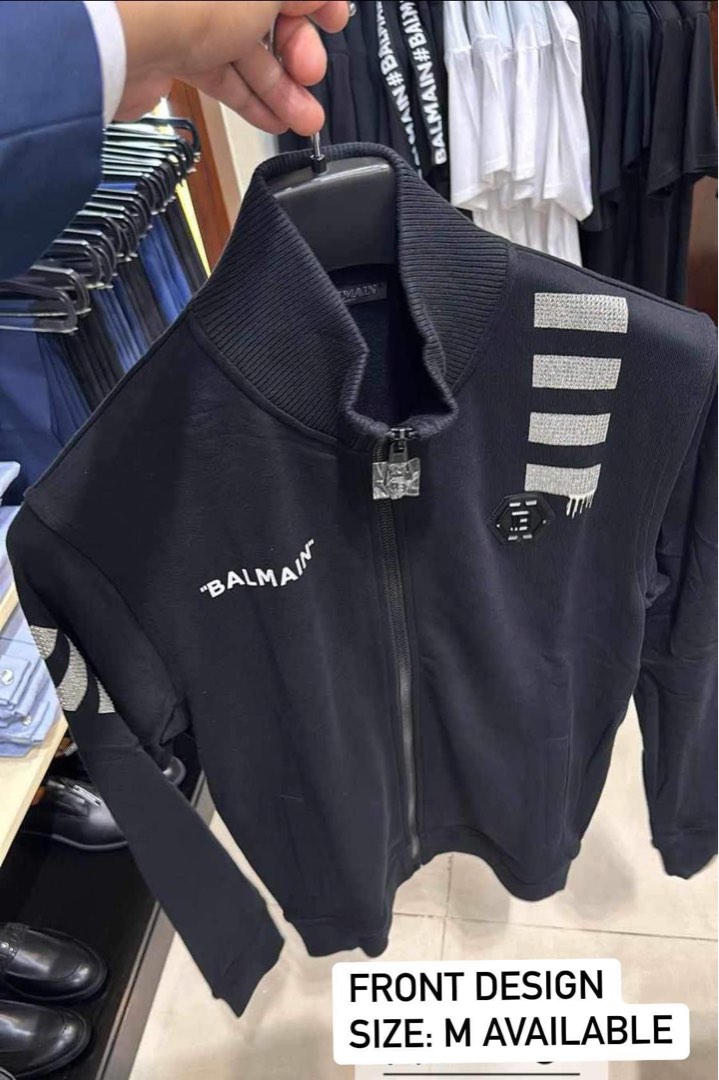 BALMAIN ZIP JACKET, Men's Fashion, Coats, Jackets and Outerwear on ...