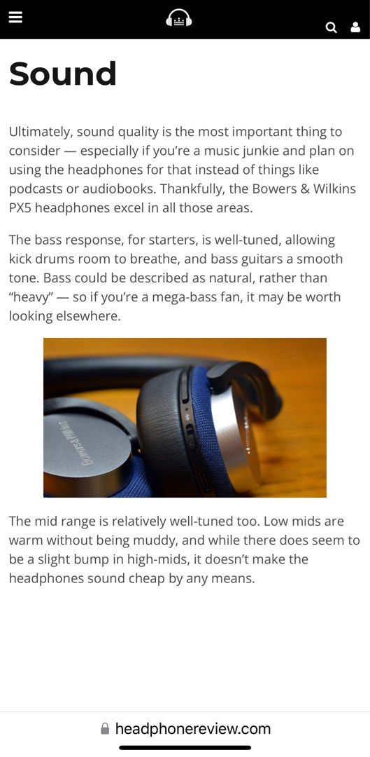 BOWERS & WILKINS PX5 ON-EAR HEADPHONES, Audio, Headphones & Headsets on Carousell
