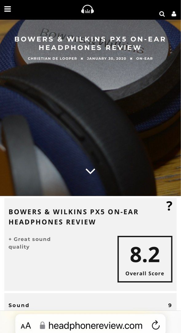BOWERS & WILKINS PX5 ON-EAR HEADPHONES, Audio, Headphones & Headsets on Carousell