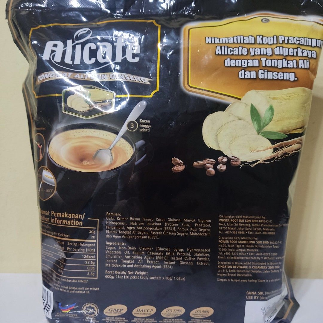 *Brand New* FREE MAILING - Ali Cafe, Original, Tongkat Ali & Ginseng ...